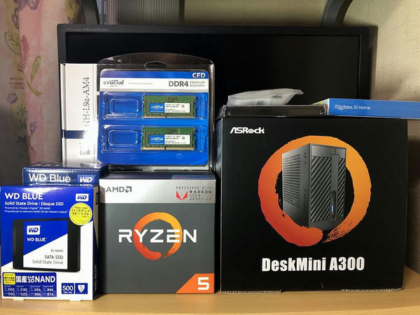 新メインマシン作成記(ASRock DeskMini A300 と AMD Ryzen 5 新メインマシン作成記(ASRock DeskMini A300 と AMD Ryzen 5