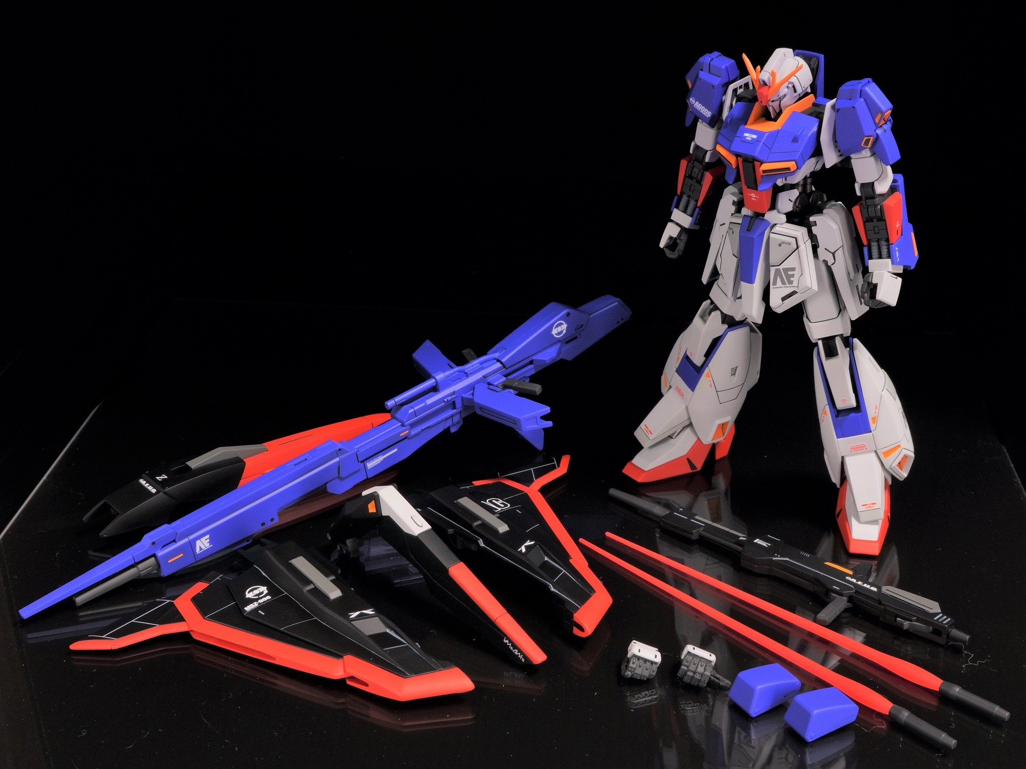 代購代標第一品牌－樂淘letao－HG 1/144 ゼータガンダム プレミアムバンダイ 限定 MSZ-006 Z GUNDAM 改修 全塗装済み 完成品 U.C.0088 機動戦士Zガンダム