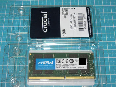 Lenovo M75q-1 Tiny】メモリー32GB化(Crucial CT16G4SFD832A Lenovo M75q-1 Tiny】メモリー32GB化(Crucial CT16G4SFD832A