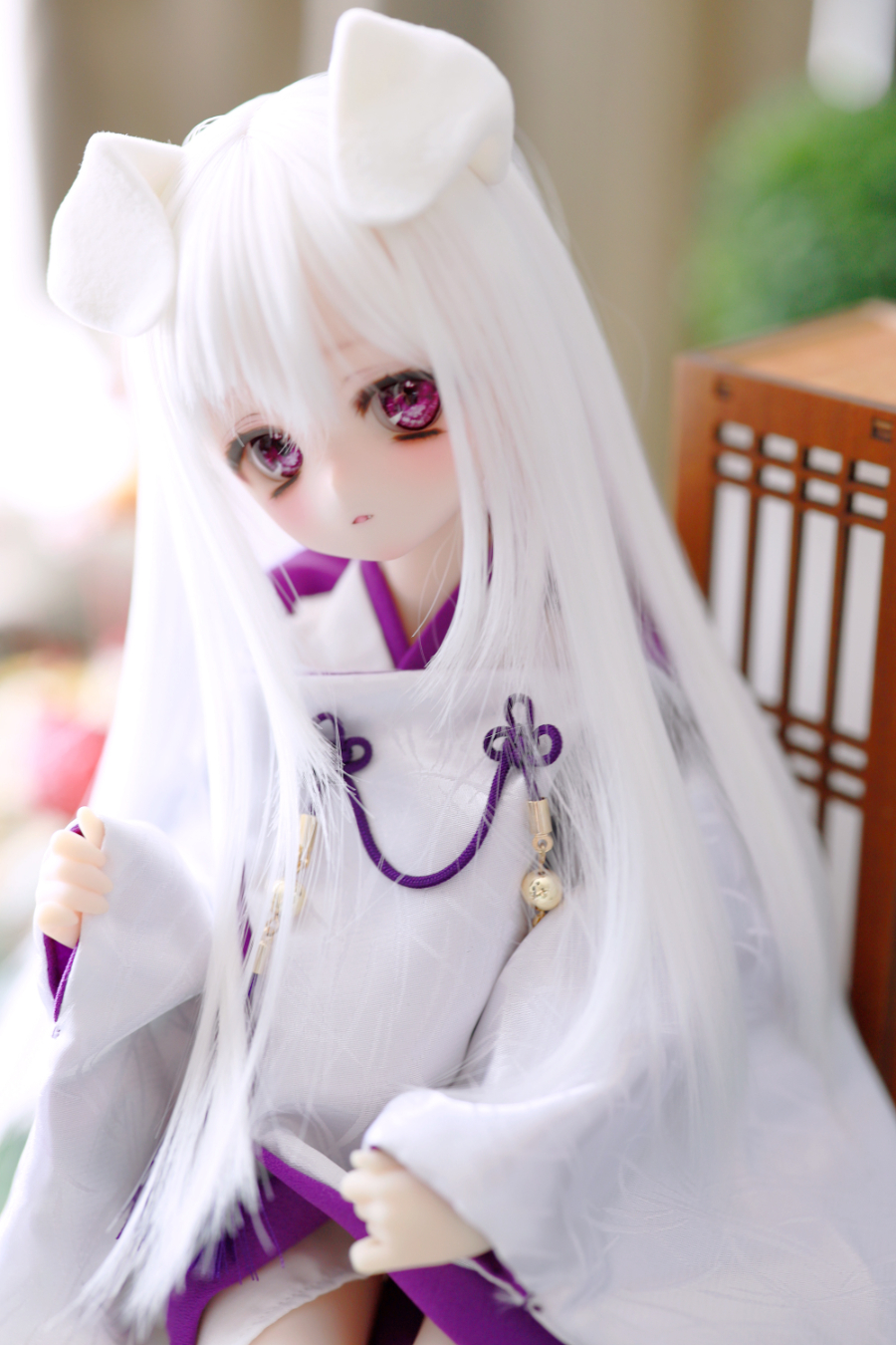 日本代購代標第一品牌【樂淘letao】－【わにわ】DDH-01 カスタムヘッド セミホワイト肌＋選べるアイ（金 or 紫）